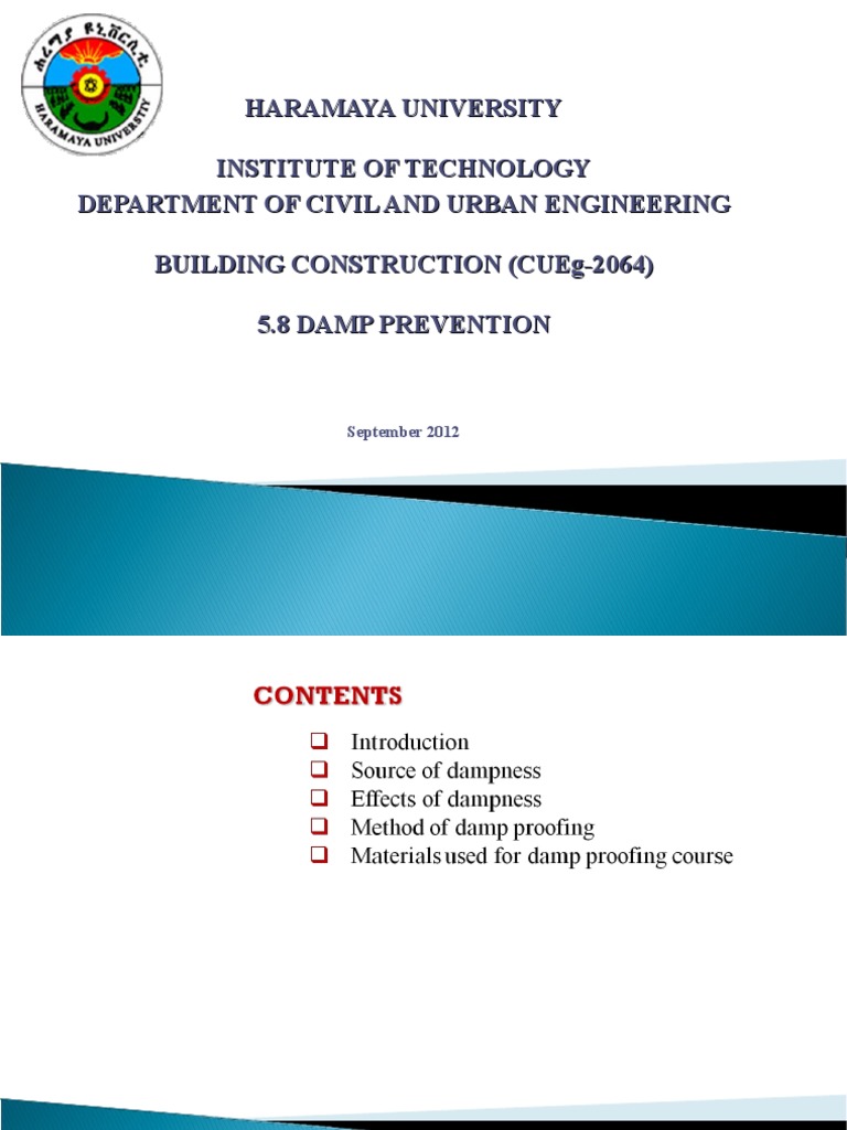 CHAPTER-5.9 Damp Prevention | PDF | Concrete | Wall
