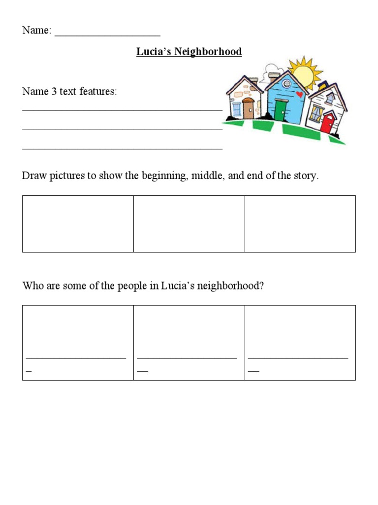 Lucia's Neighborhood | PDF