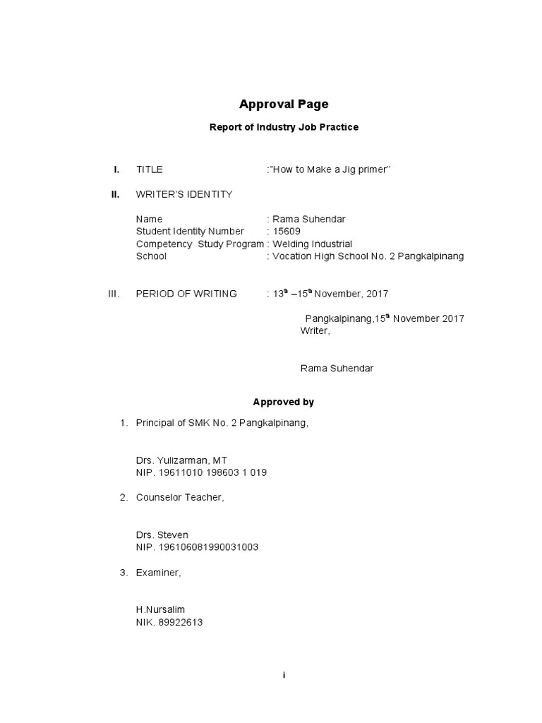 Approval Page | PDF