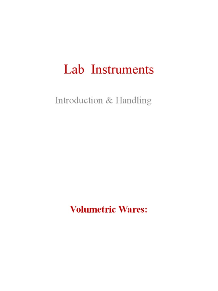 Lab Instruments | PDF