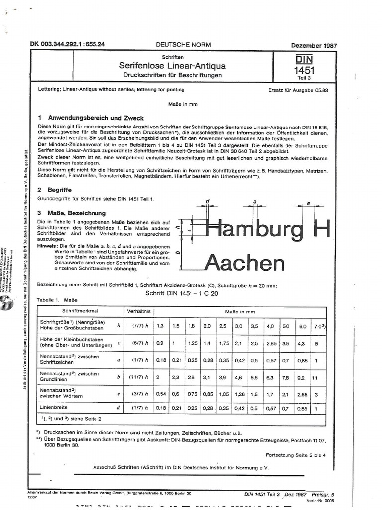 Din 1451-3 - 1987 | PDF