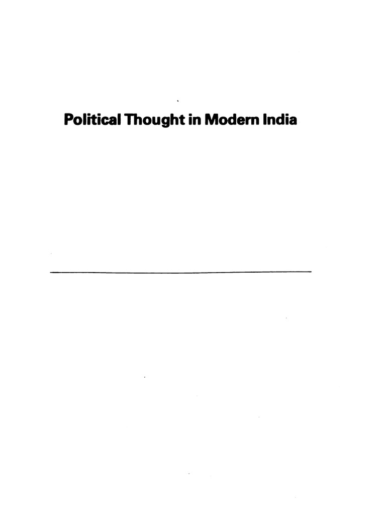 Kenneth L. Deutsch - Thomas Pantham - Political Thought in Modern India ...