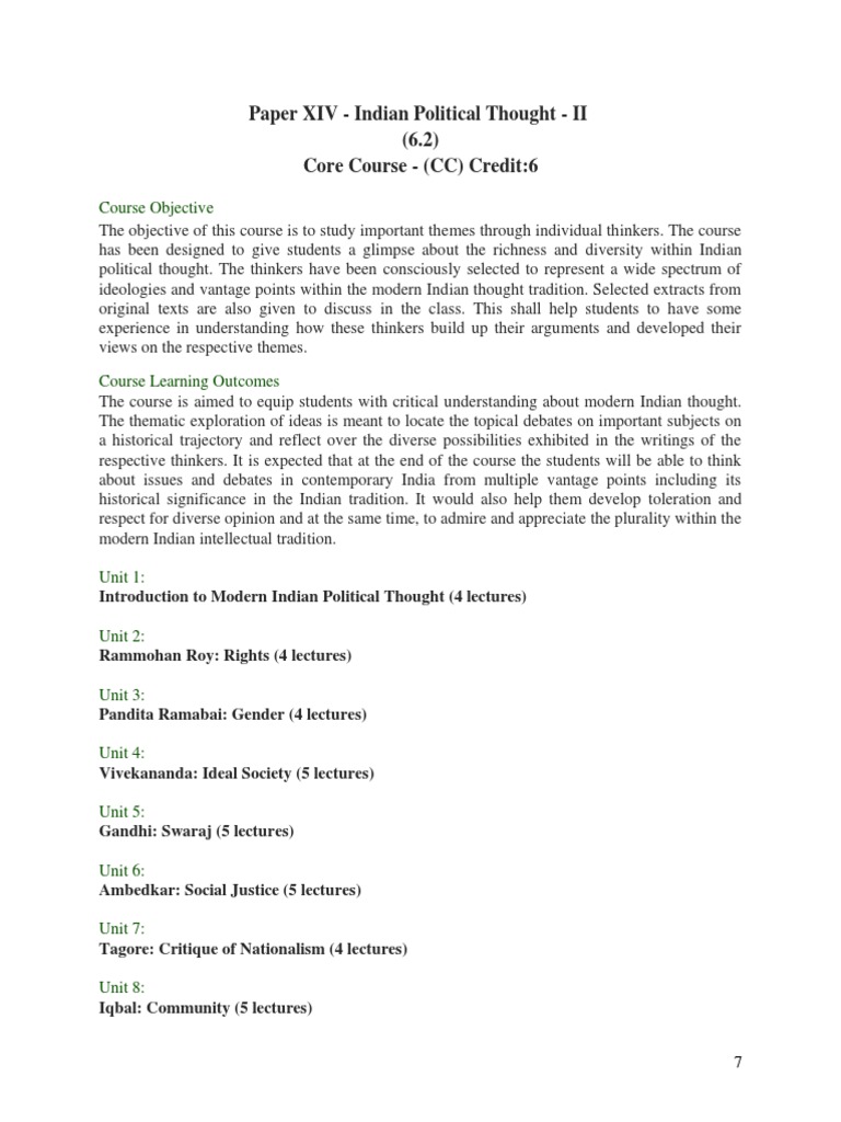 IPT Syllabus | PDF | Mahatma Gandhi | Swami Vivekananda