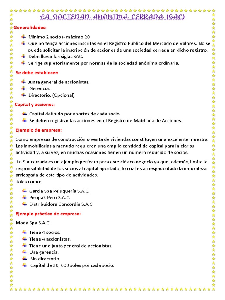 La Sociedad Anónima Cerrada | PDF