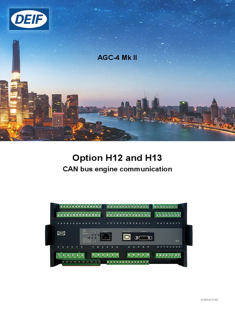 Option h12 h13 Engine Communication Agc 4 MK II 4189341274 Uk | PDF ...