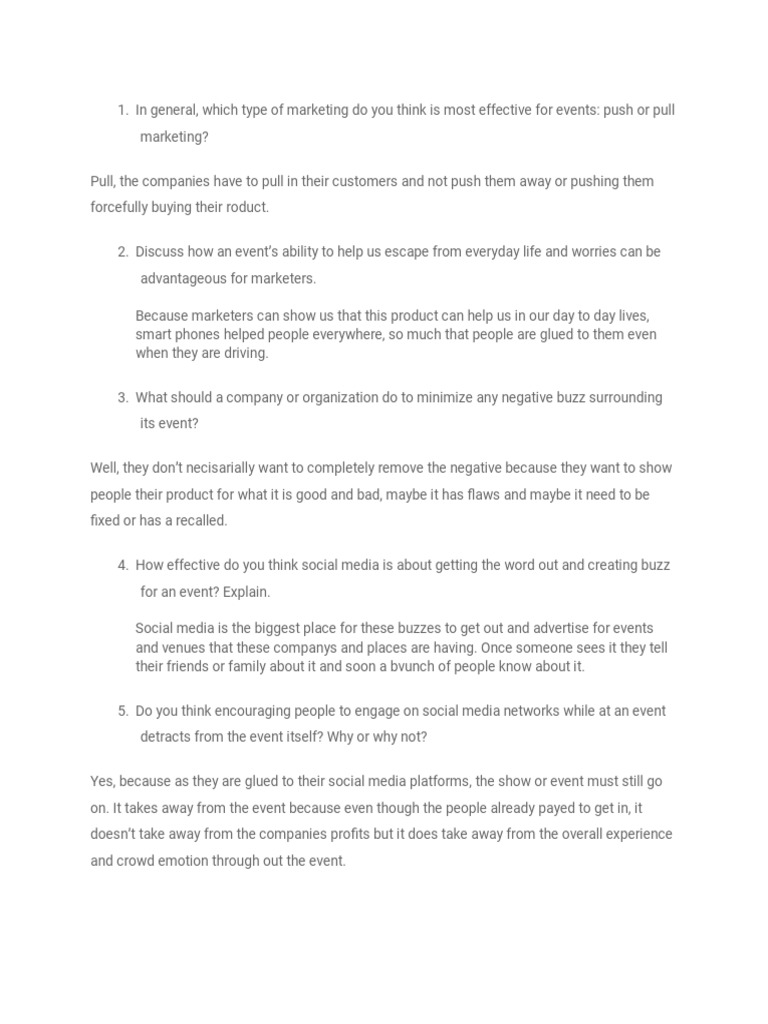 Marketing Unit 5 Questions | PDF