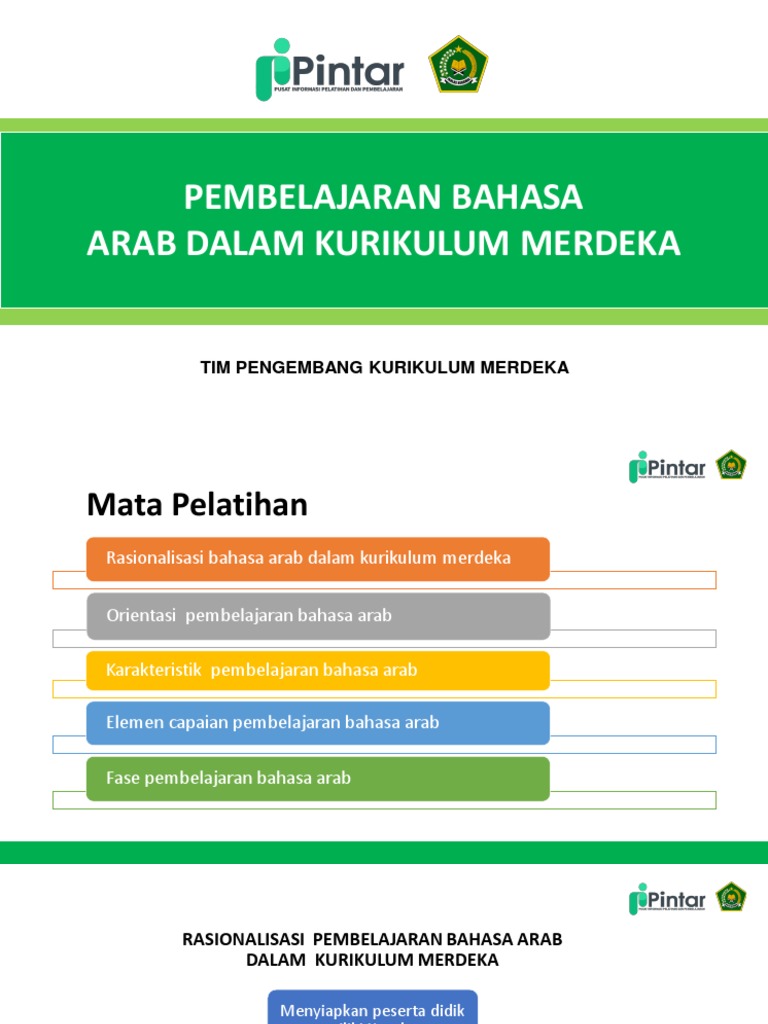 Pembelajaran Bahasa Arab Dalam Kurikulum Merdeka | PDF