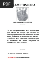 Palametoscopia y Pelmatos | PDF | Huella dactilar | Ciencia forense