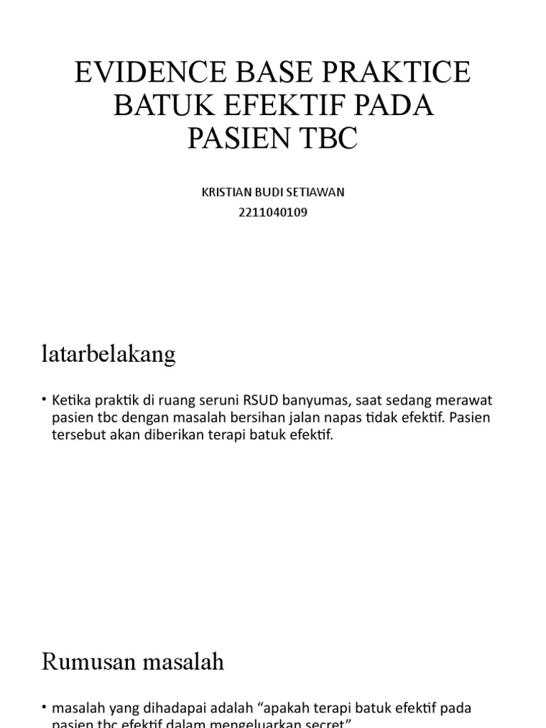 Contoh PP EBP | PDF