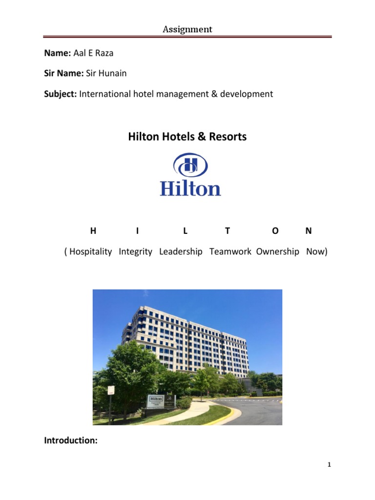 Hilton | PDF | Hilton Worldwide | Revenue