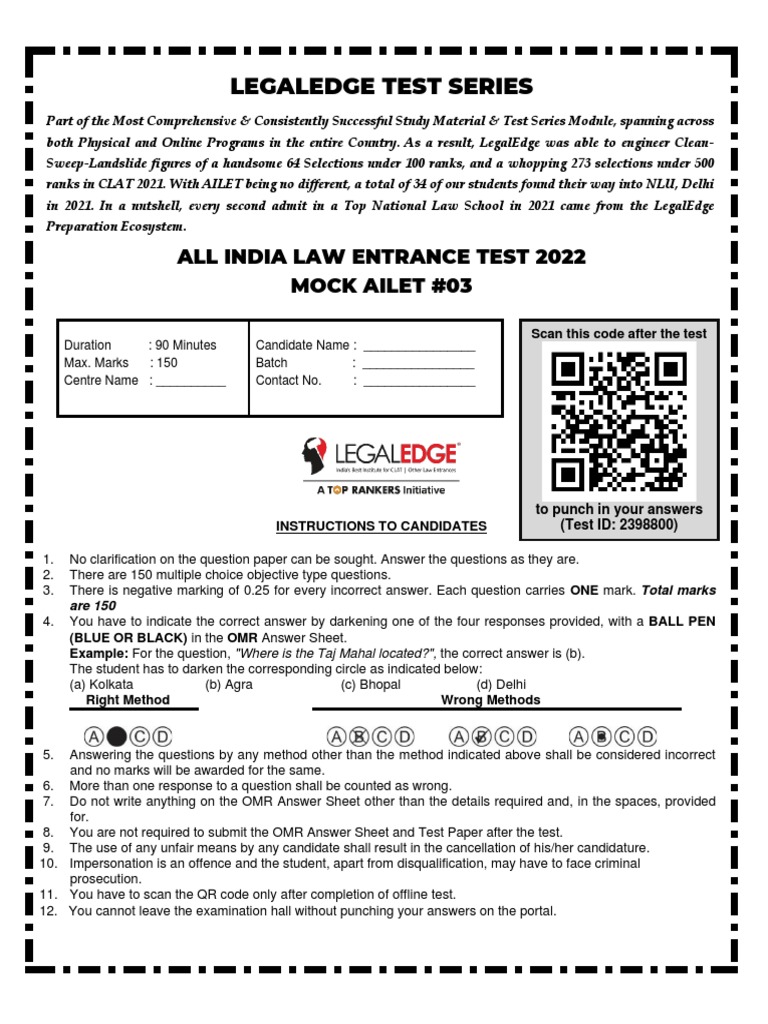 (Clatexam20 - Official) Le Ailet Mock 3 - 220302 - 095009 | PDF ...