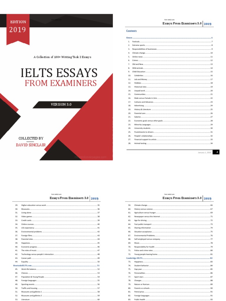 100+ IELTS Essays Collection From Examiners | PDF | Climate Change | News
