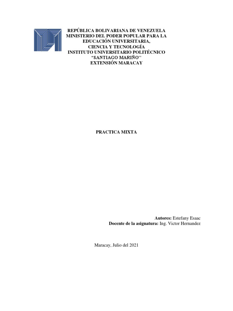 Practica Mixta Estefany Esaac Sede Aragua | PDF | Refracción | Transformador