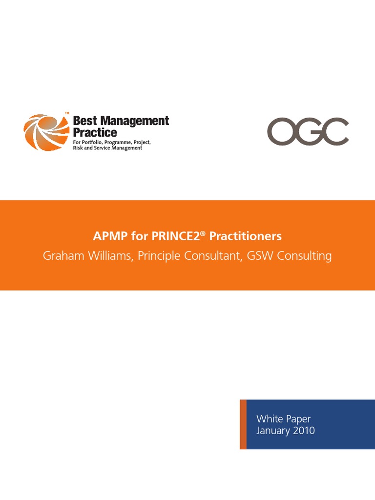 APMP For PRINCE2 Practitioners White Paper | PDF | Project Management ...