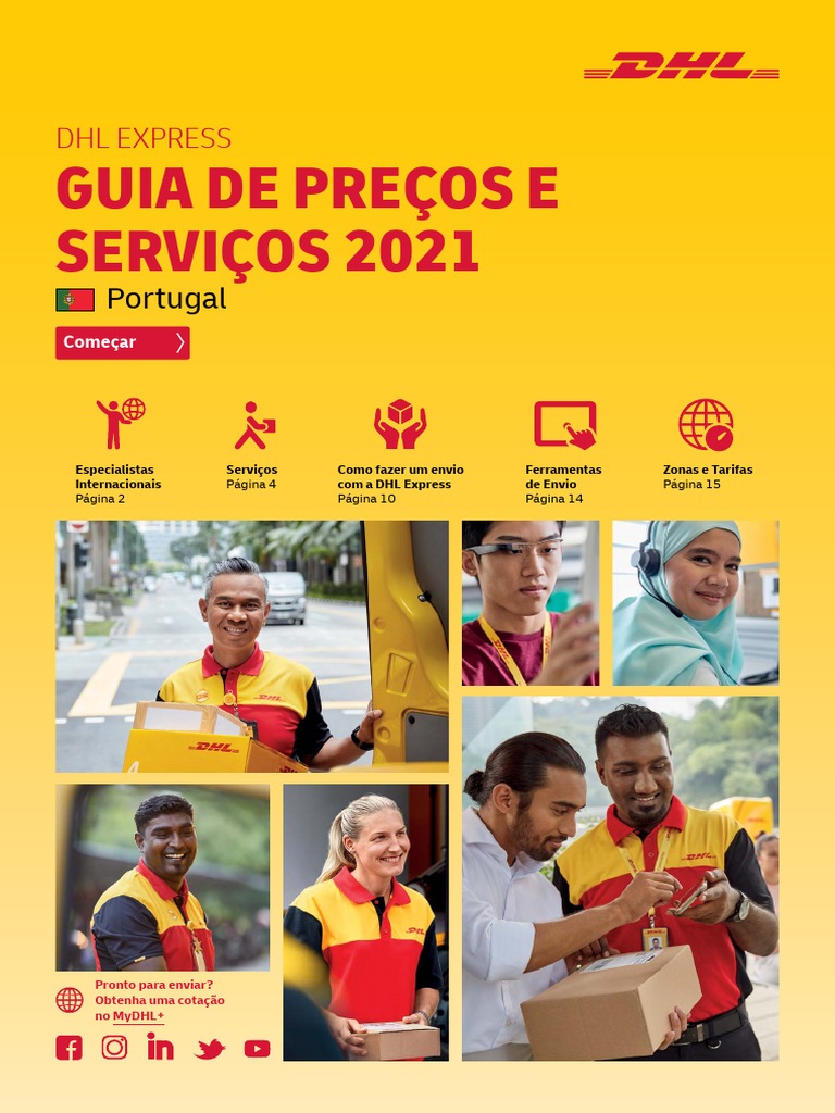 DHL Express Portugal Guia de Precos e Servicos 2021 PT | PDF | E ...