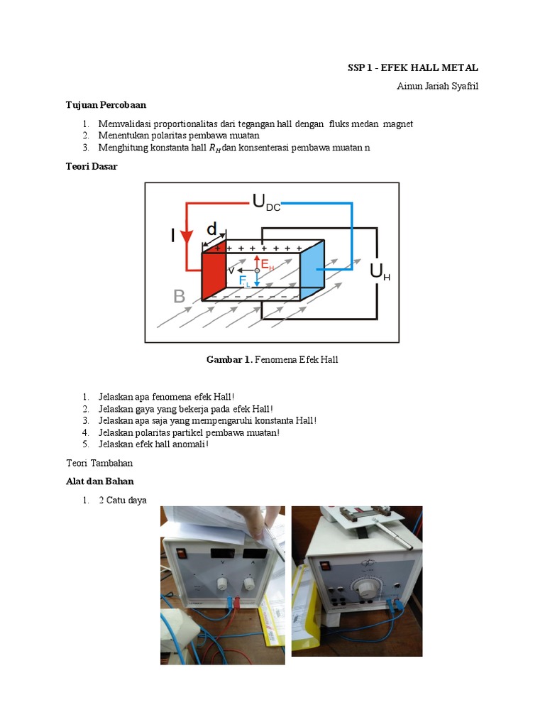SSP 1-Efek Hall Metal | PDF