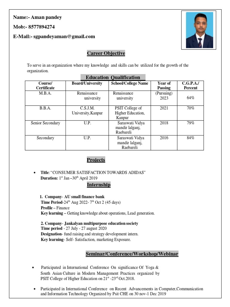 Aman Resume | PDF