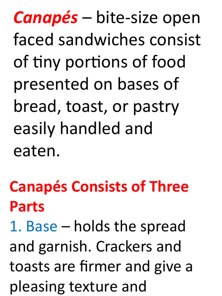 Canape | Download Free PDF | Pickling | Foods