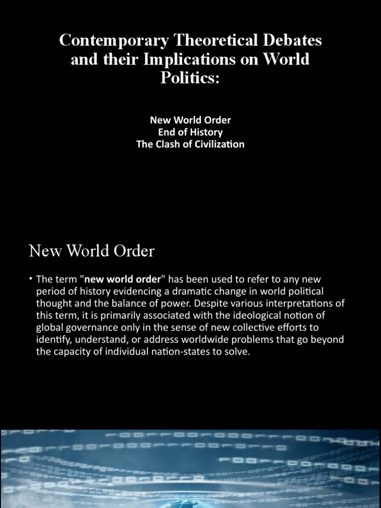 End of History and Clash of Civilizations-1 | PDF | New World Order ...
