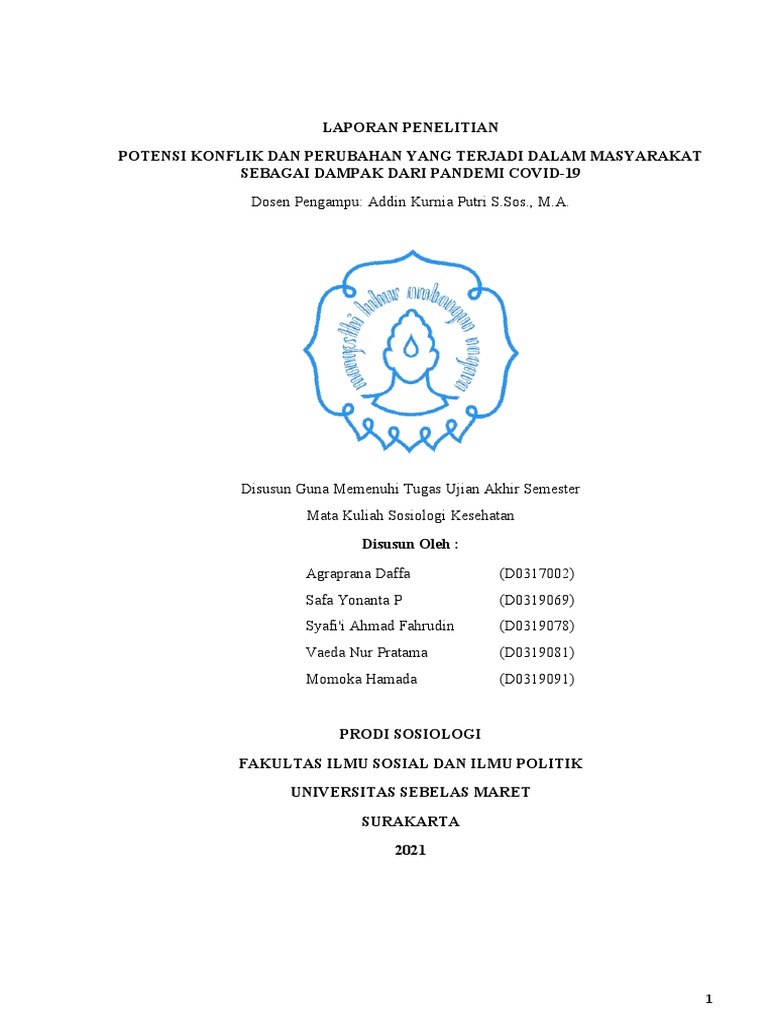 LAPORAN PENELITIAN UAS KELOMPOK 5 (AutoRecovered) | PDF | Ilmu Sosial