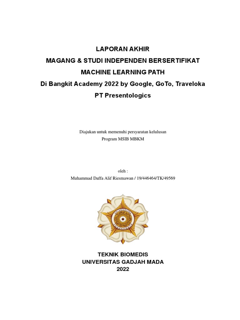 Laporan - Akhir - Bangkit Academy 2022 - Muhammad Daffa Alif Riesmawan - 19446464TK49569 ...