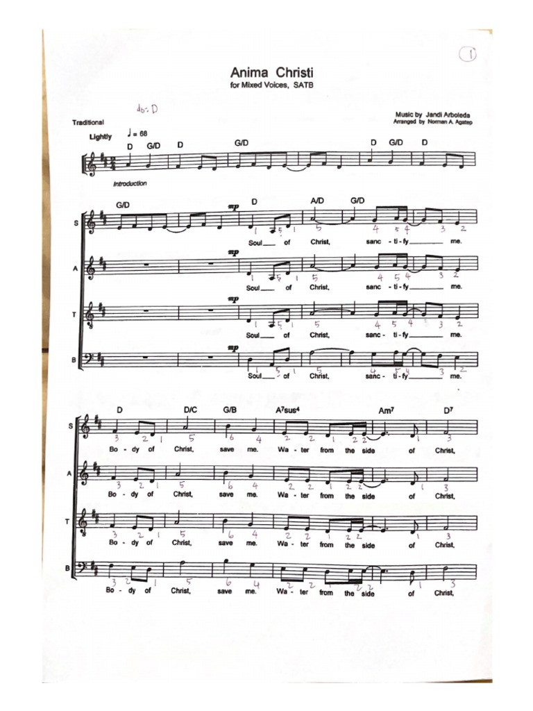 Anima Christi (Bukas Palad) | PDF