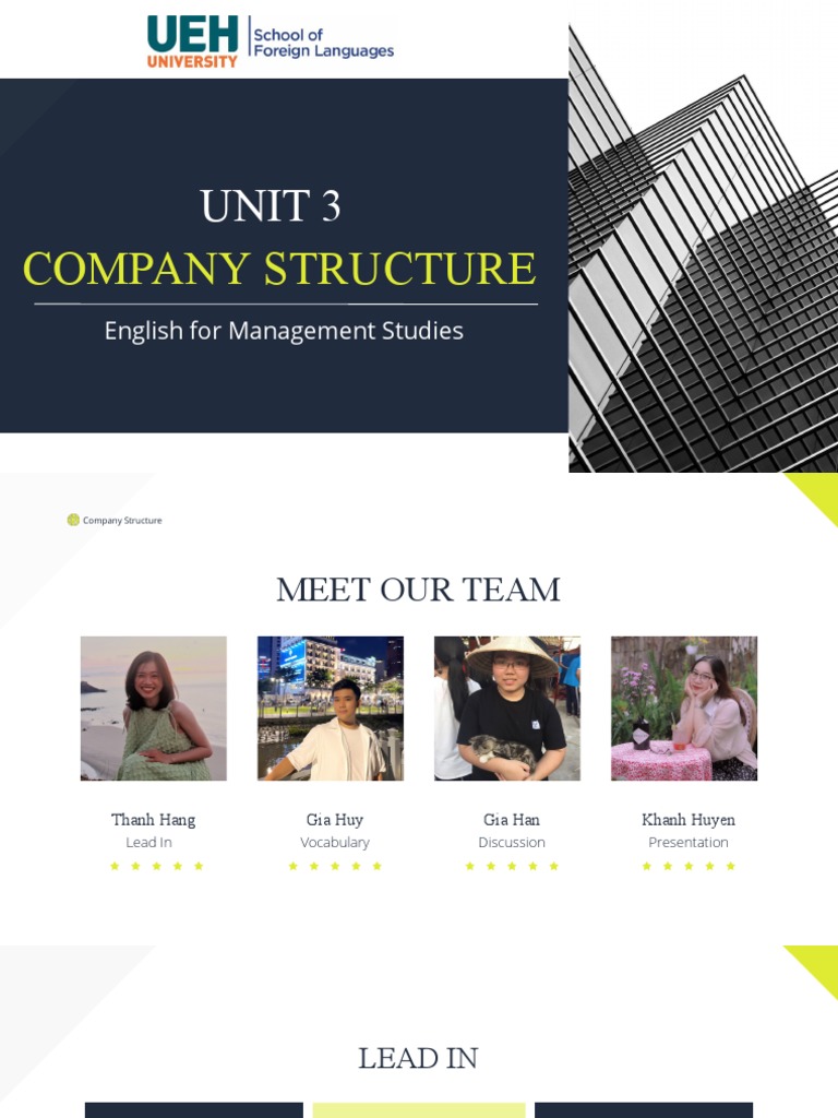 Group 2 Unit 3 Company Structure | PDF | Unilever | Multinational ...