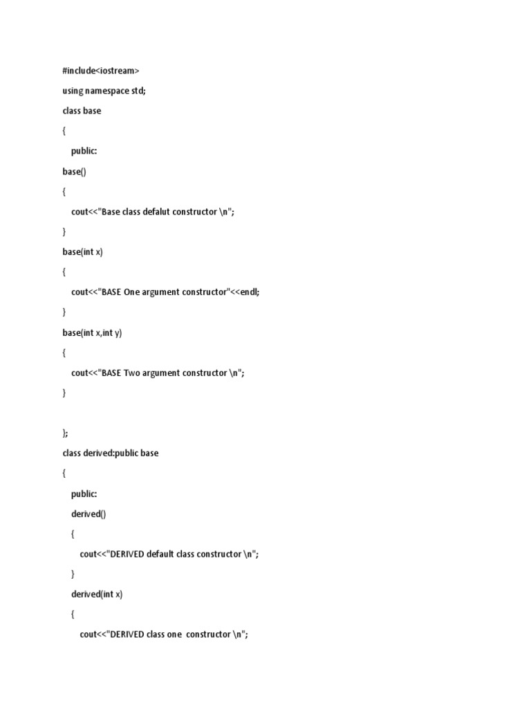 Inheritance Problems | PDF | Namespace | Computer Programming