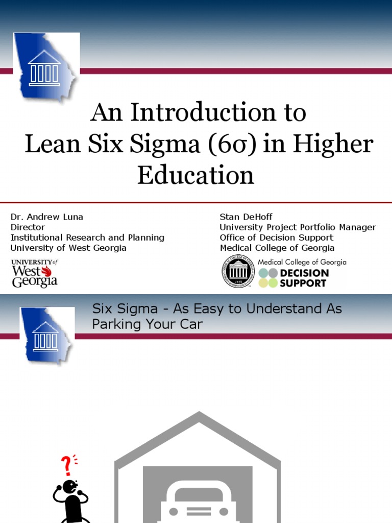 Lean Six Sigma in Higher Education | PDF | Six Sigma | Standard Deviation