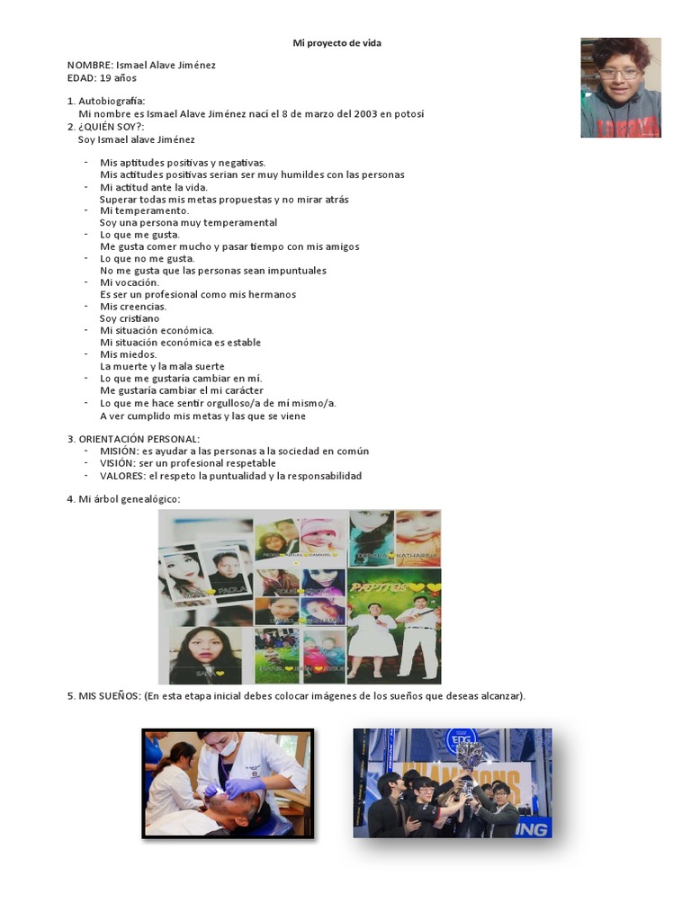 Mi Proyecto de Vida | PDF | Autosuperación