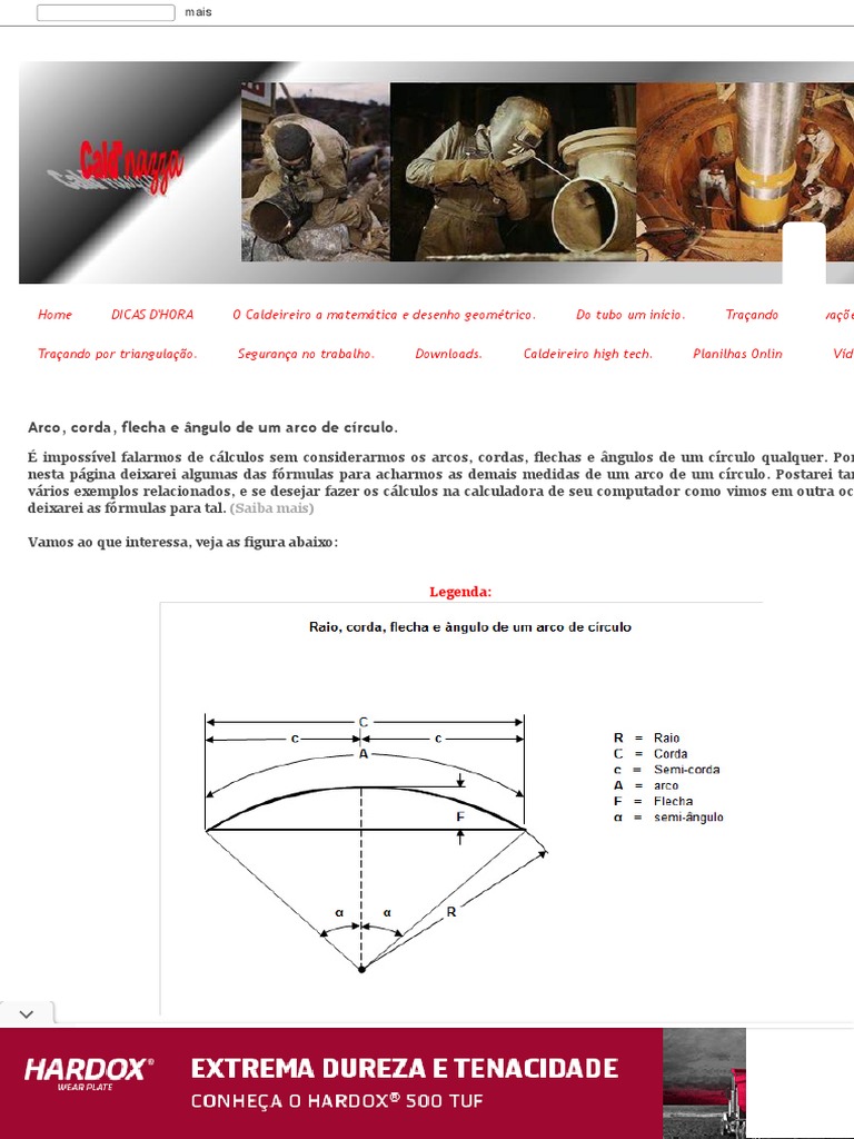 Os e Traçados de Caldeiraria - Cald'nazza - em Absoluto o Seu Blog de ...