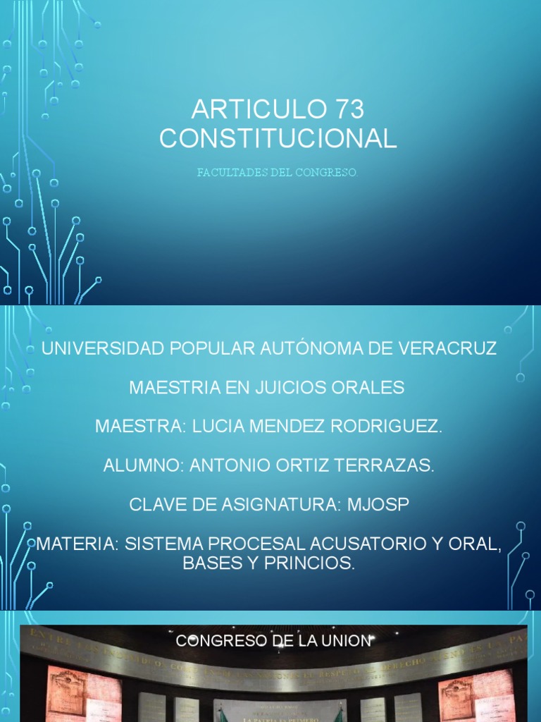 Articulo 73 Constitucional | Descargar gratis PDF | Regulación ...