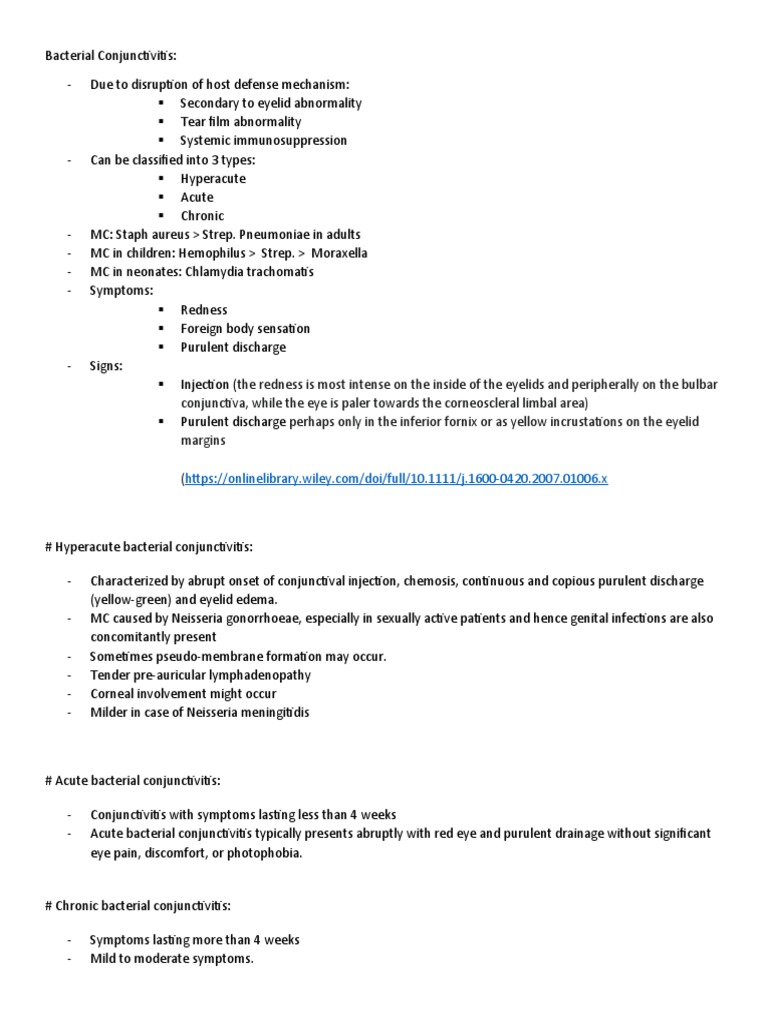 Bacterial Conjunctivitis | PDF | Clinical Medicine | Human Eye