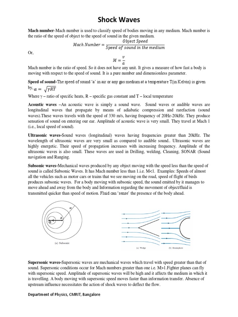Shock Waves | PDF | Shock Wave | Mach Number
