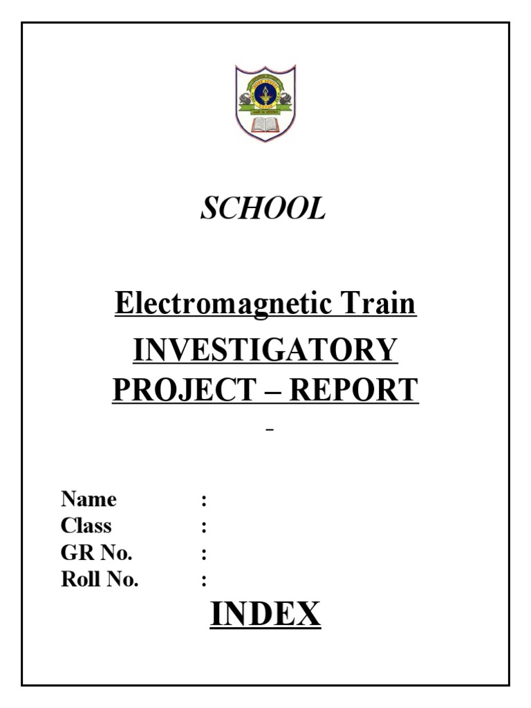 Electromagnetic Train Project Report | PDF | Magnet | Magnetic Field