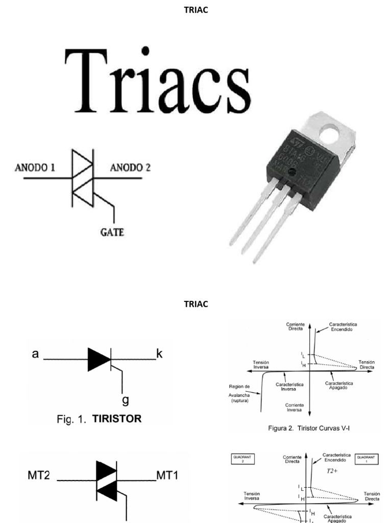 7 Triac | PDF | Corriente eléctrica | Cantidades fisicas