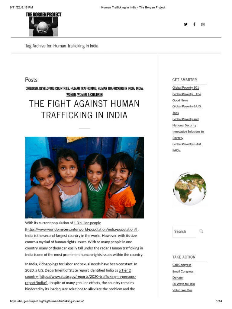 Human Trafficking in India - The Borgen Project | Download Free PDF | Sex Trafficking | Human ...