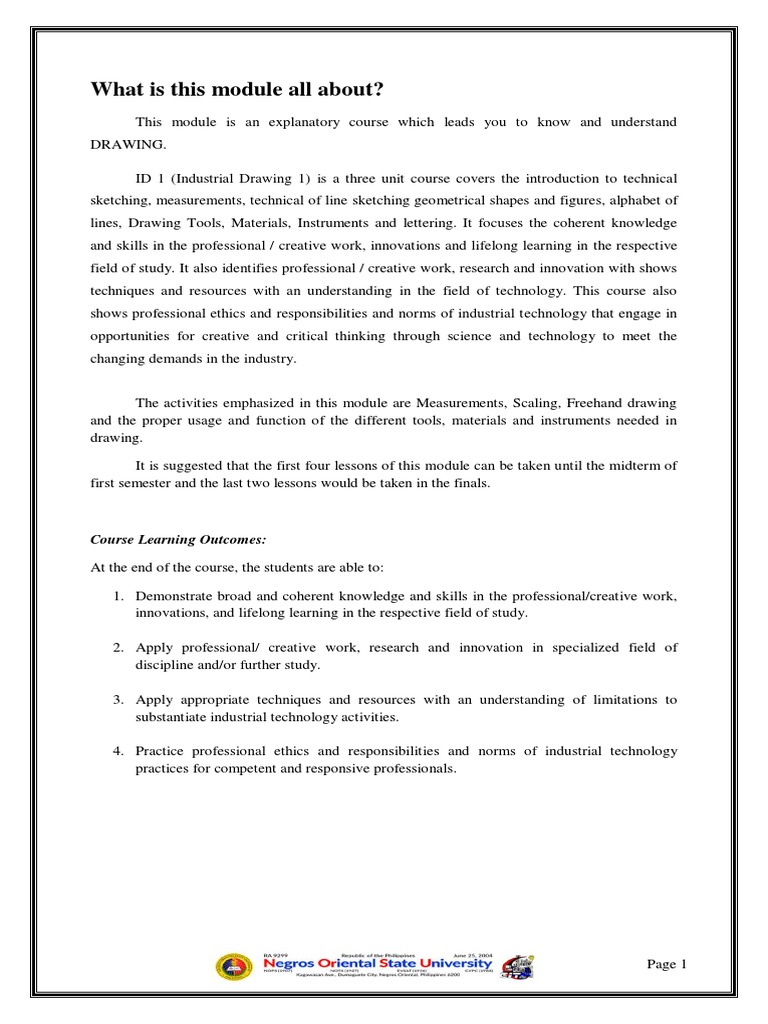 Module 1 | PDF | Drawing | Perspective (Graphical)