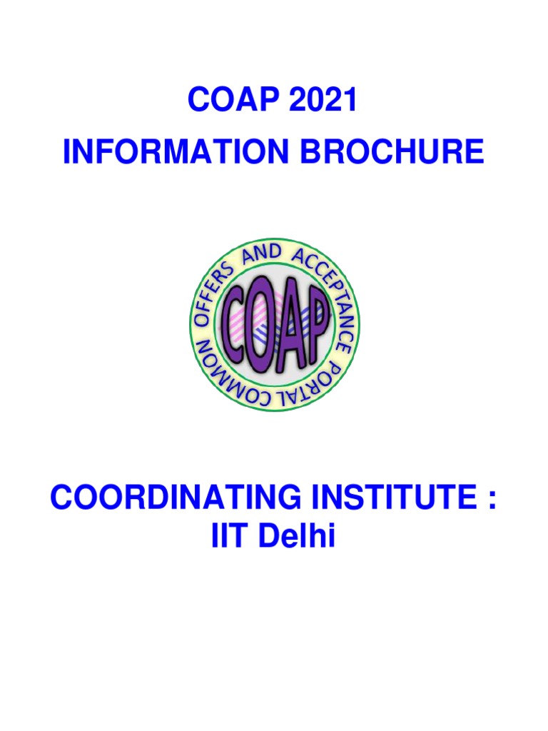 COAP 2021 - IB-v5 | PDF | University And College Admission