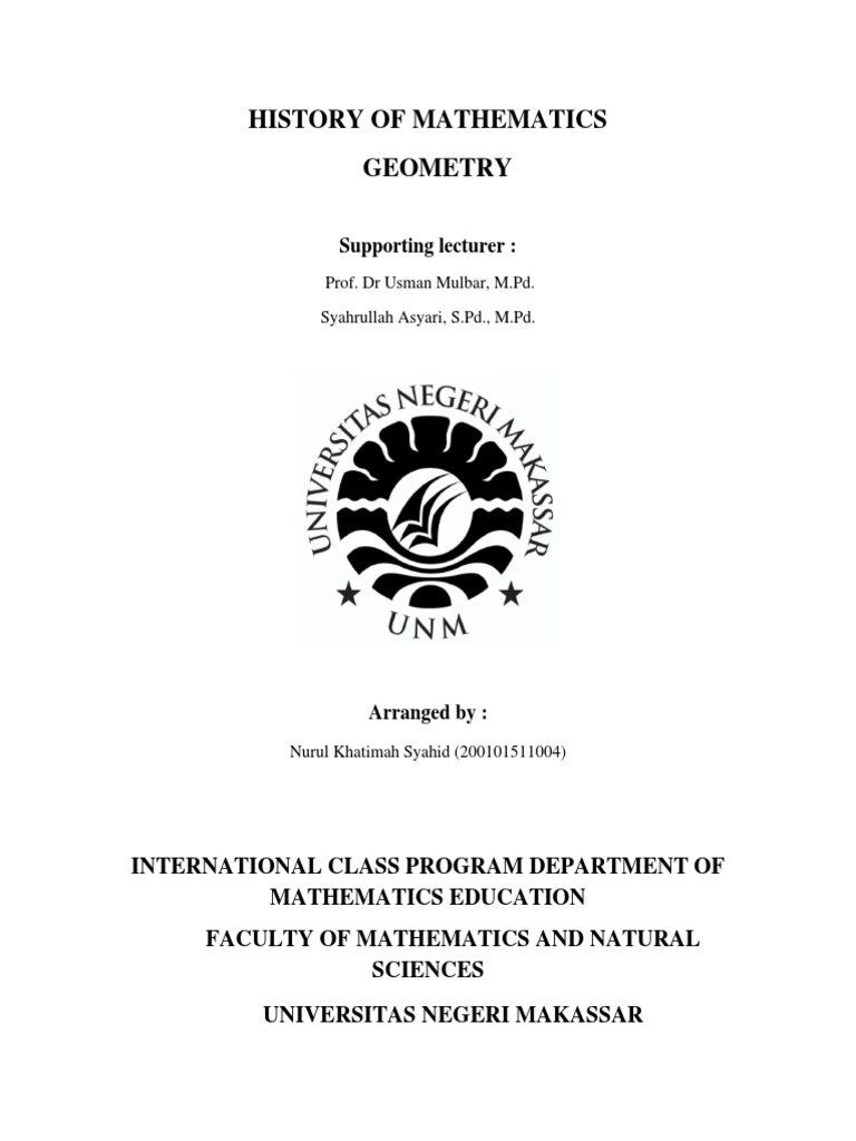 History of Geometry Overview | PDF | Geometry | Mathematics