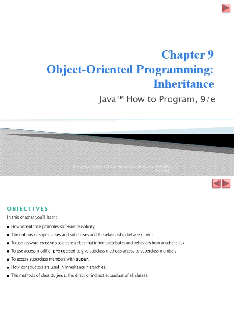 Lecture 11 12 Chapter 9 Inheritance Pdf Inheritance Object Oriented Programming 5527