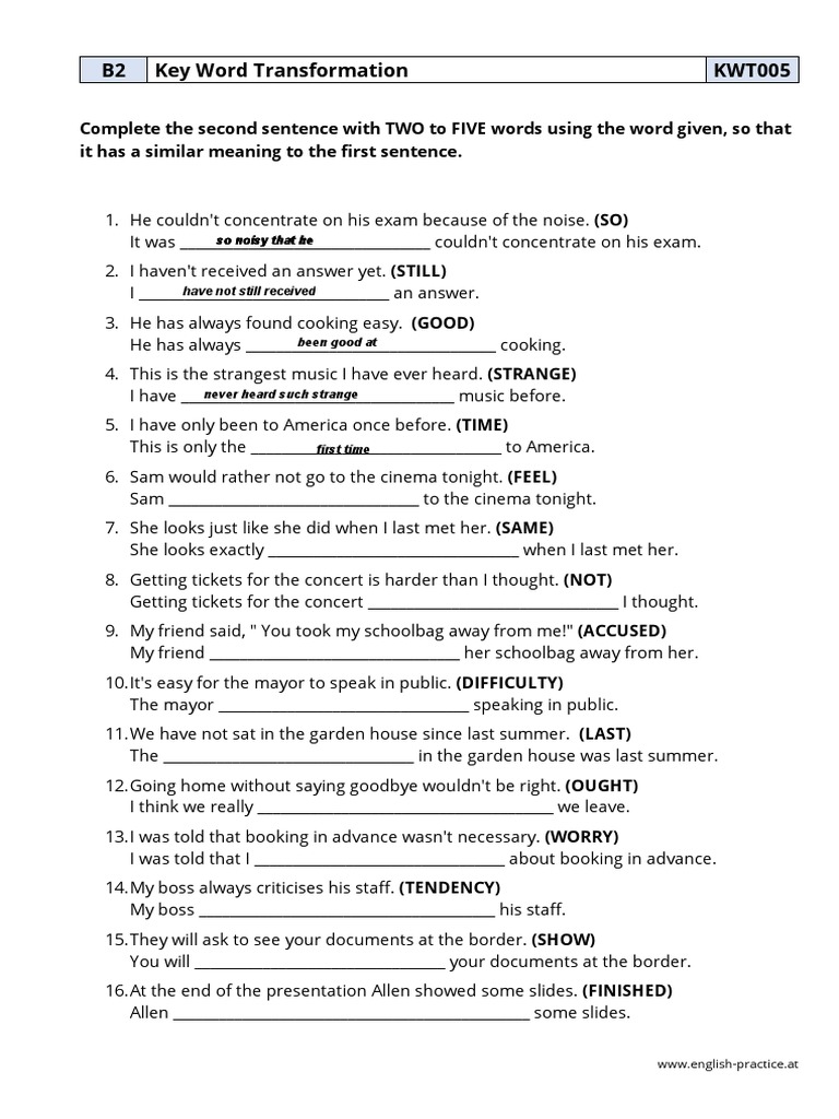 Key Word Transformation Practice: Providing Concise Yet Insightful Multi-Word Completions to ...