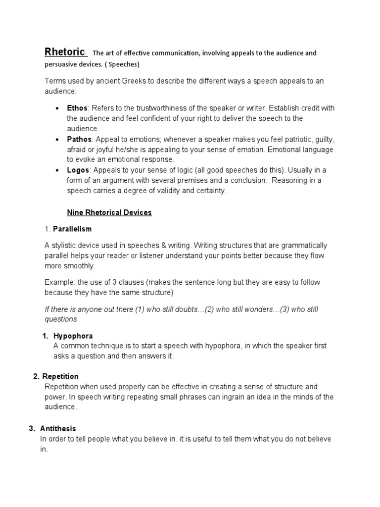 Rhetoric and Advertising Techniques | PDF | Public Speaking | Rhetoric