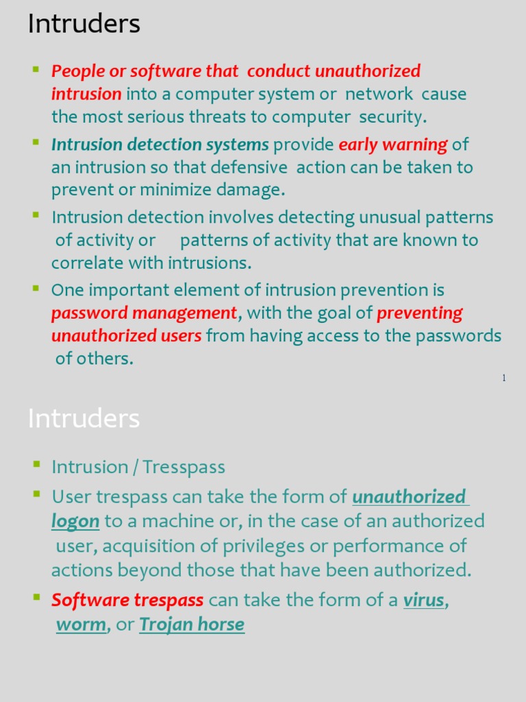 Intruders | Download Free PDF | Password | Security