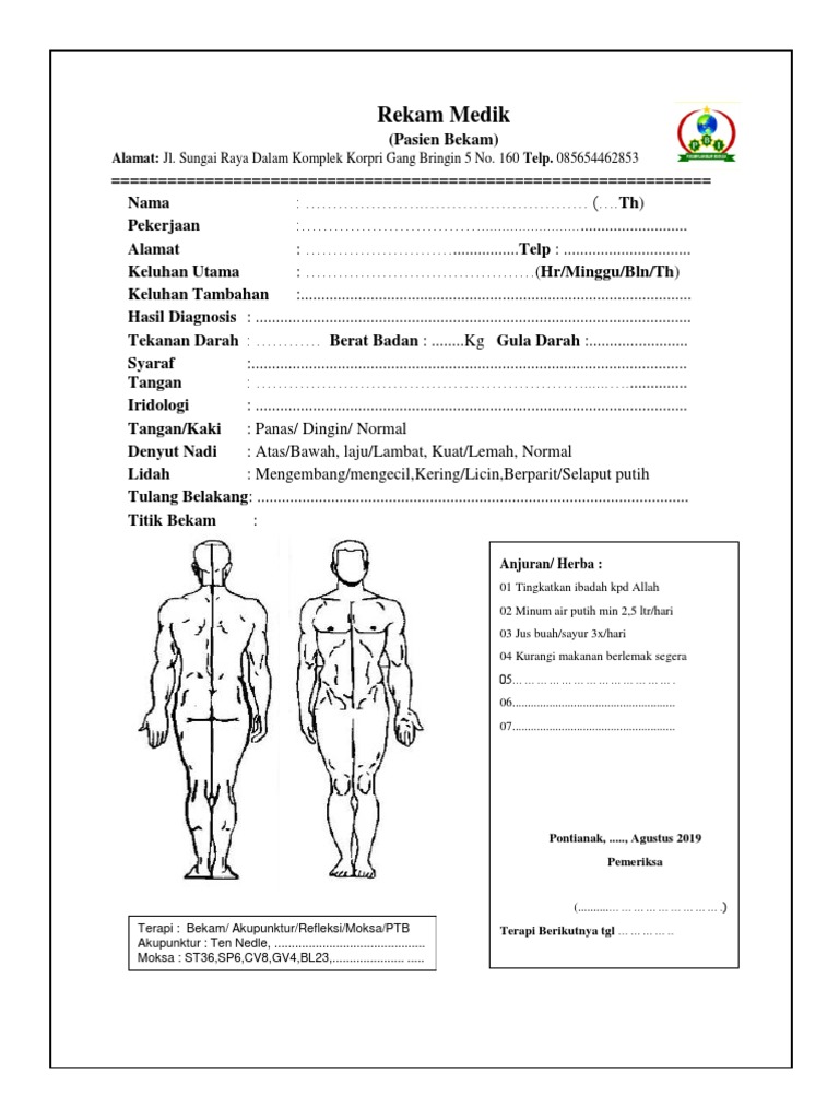 Rekam Medik Bekam | PDF