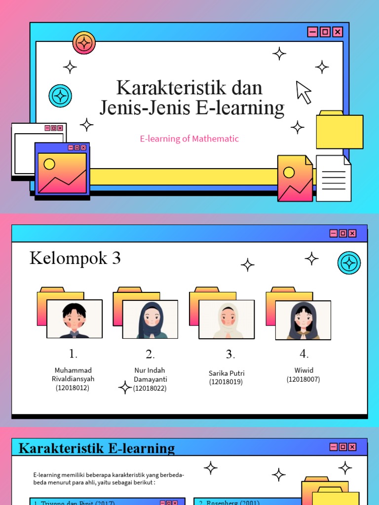 Kelompok 3 - Karakteristik E-Learning | PDF