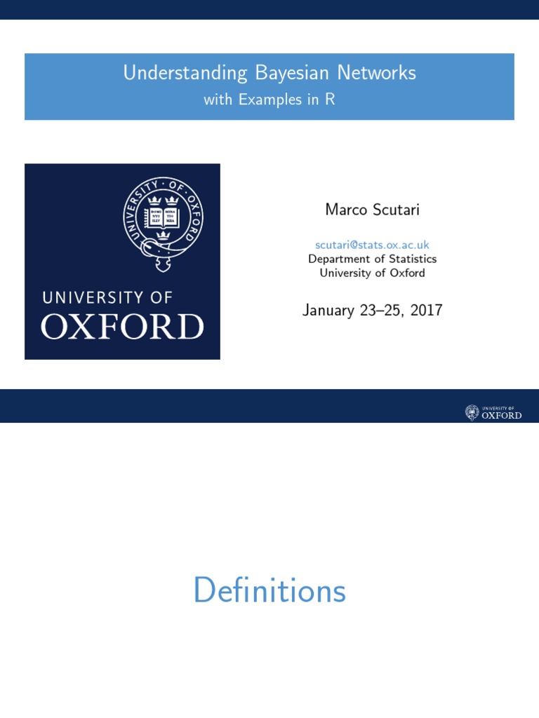 Bayesian Networks Explained with R | PDF | Bayesian Network ...
