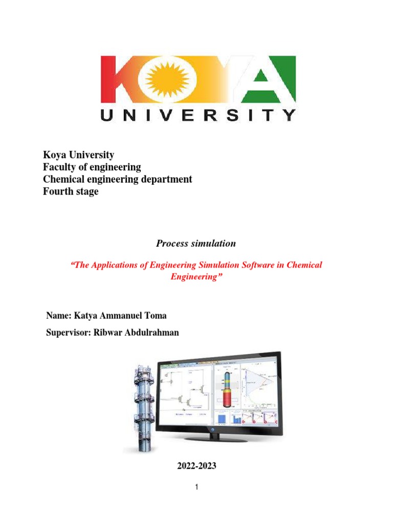 The Applications of Chemical Engineering Simulation Software | PDF | Simulation | Matlab