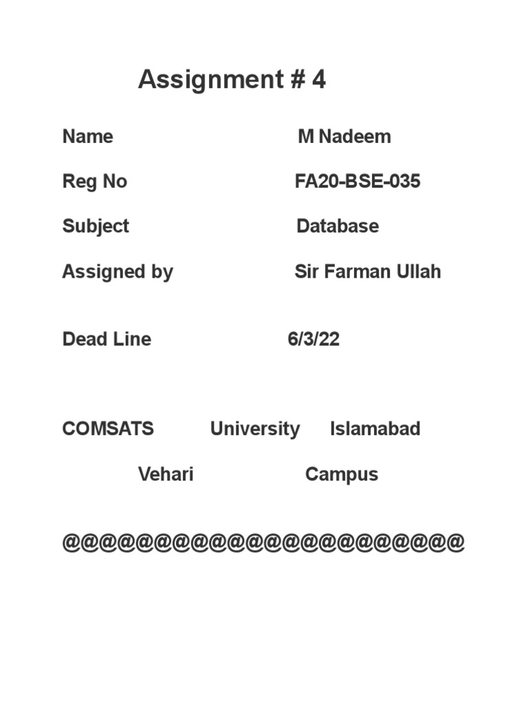 Database Assignment 4 Pdf Information Retrieval Data Model 1466