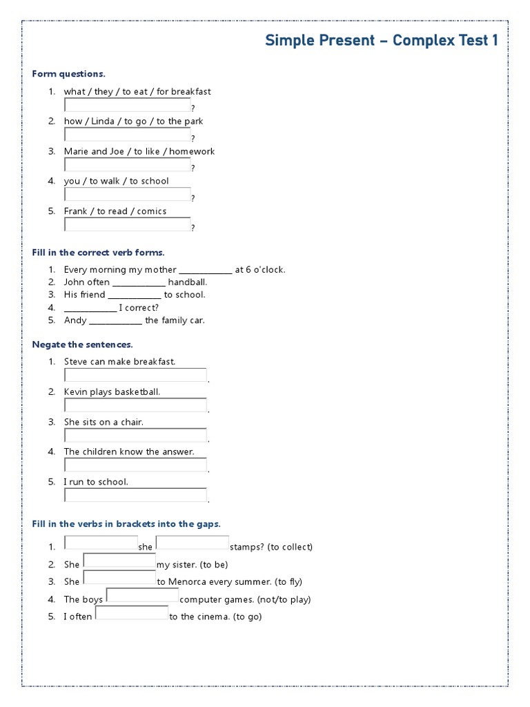 Simple Present TP | PDF | Lunch | Linguistics